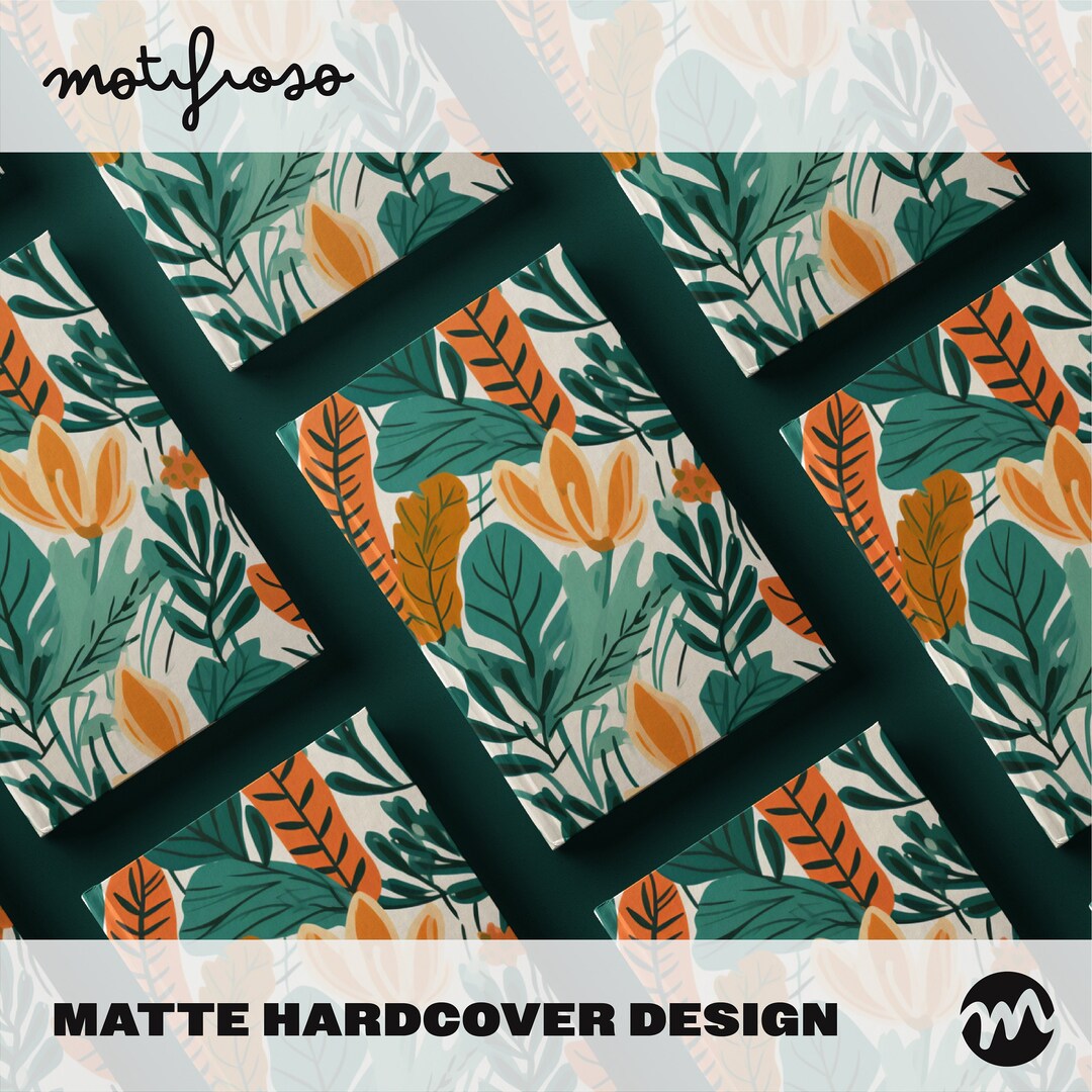 Custom Floral Design Notebook, Botanical Journal, Custom Lined Notebook ...