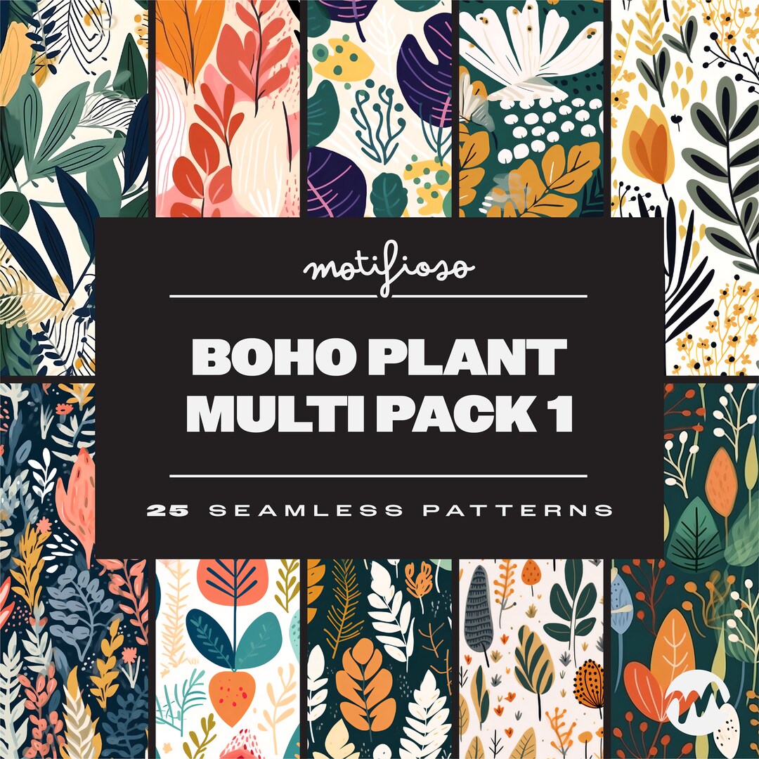 25 Seamless Floral Patterns, Sublimation Patterns, Tumbler Wraps ...