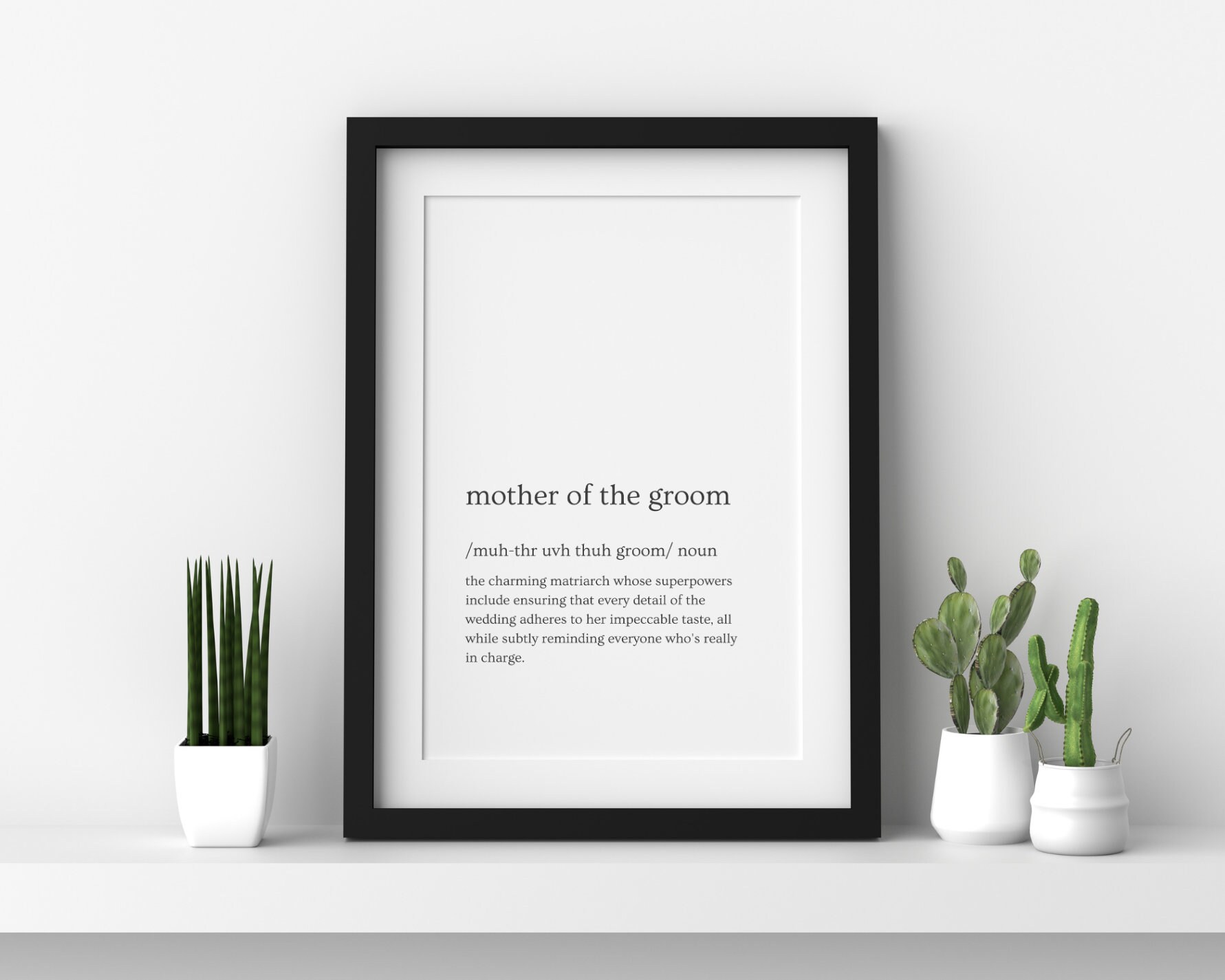Mother of the Groom Definition Printable Wall Art Definition - Etsy