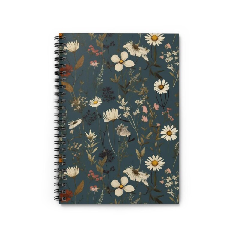 Emerald Floral Spiral Notebook Ruled Line, Perfect for Journaling ...