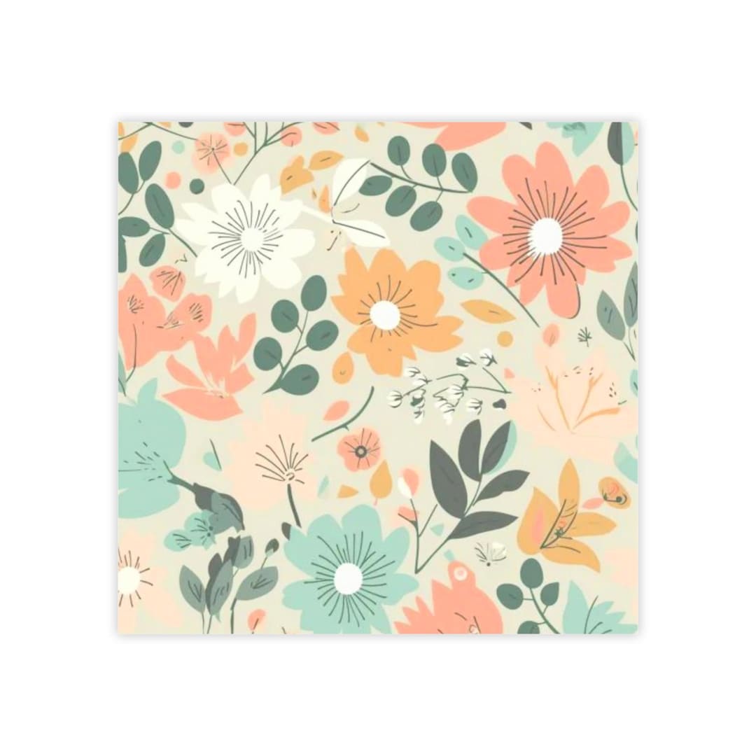 Blush Floral Post-it® Note Pads | Cute Sticky Notes | Floral Stationery ...