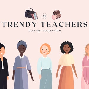 Back to School Clipart - Studying Clipart - Teacher Clipart - Cute ...