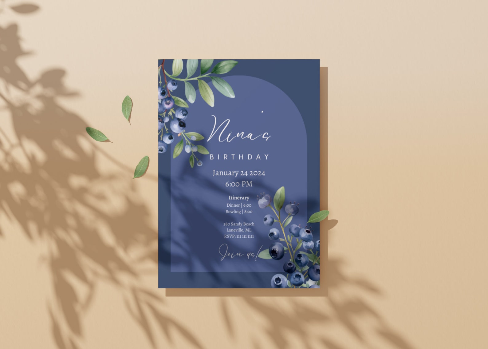 Watercolor Clipart - Brilliant Blueberries - Card Clipart - Blueberry ...