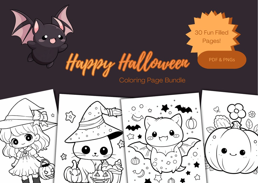 Halloween Coloring Pages Printable Coloring Pages for Kids & Adults ...