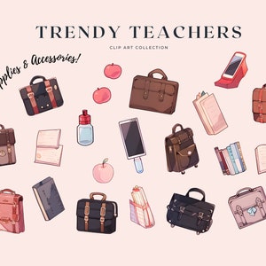 Back to School Clipart - Studying Clipart - Teacher Clipart - Cute ...