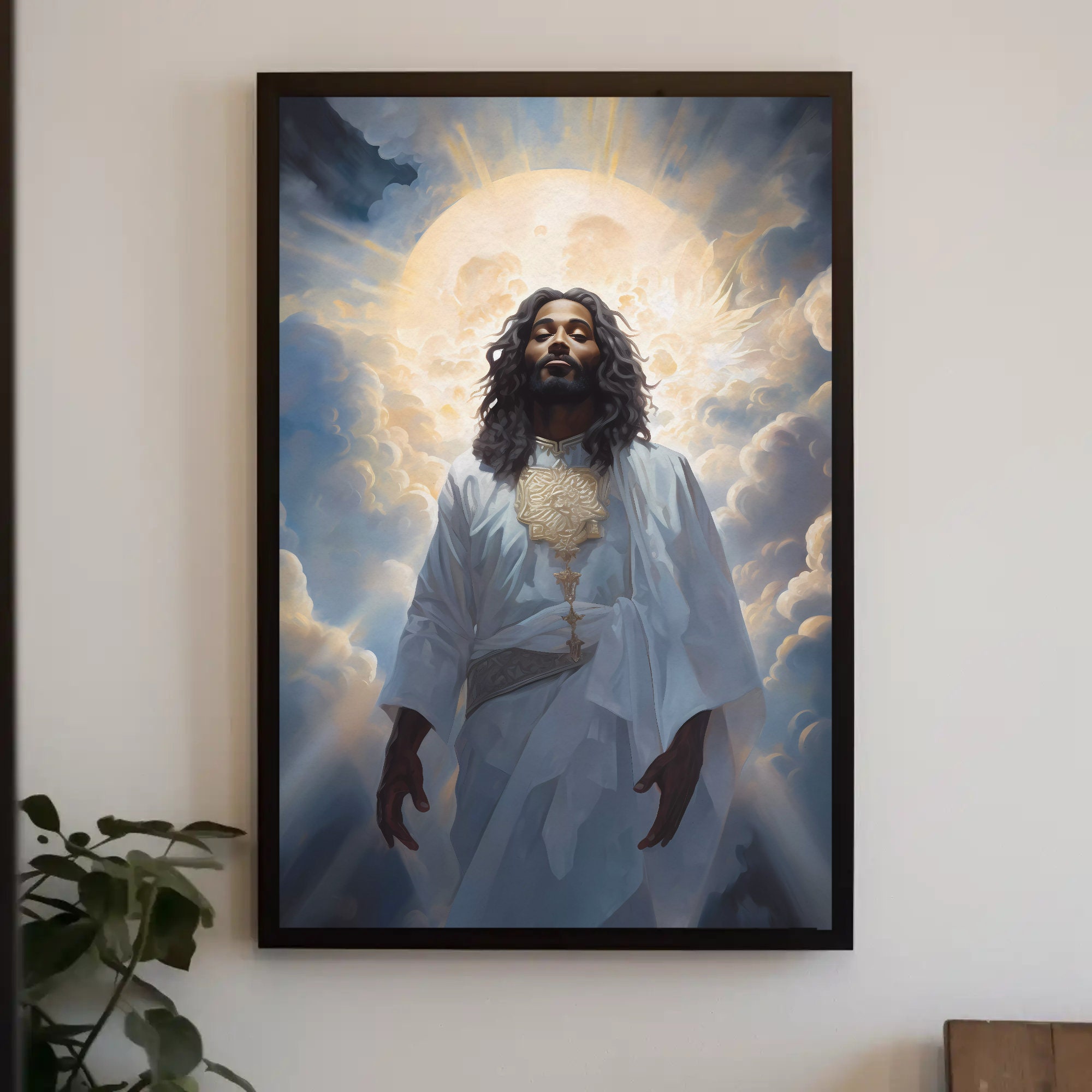 African American Art Black Jesus Wall Art Modern Art Religious ...