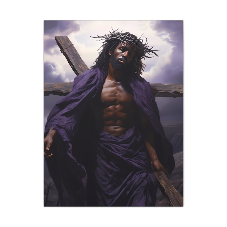 African American Art Black Jesus Wall Art Modern Art Religious ...
