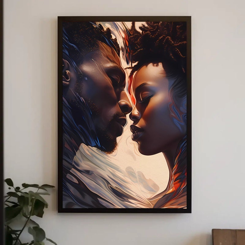 Black Couple Art - Etsy