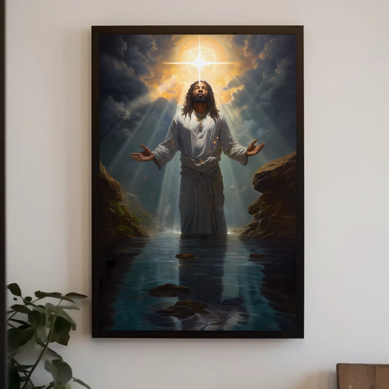Black Jesus Poster Art - Etsy