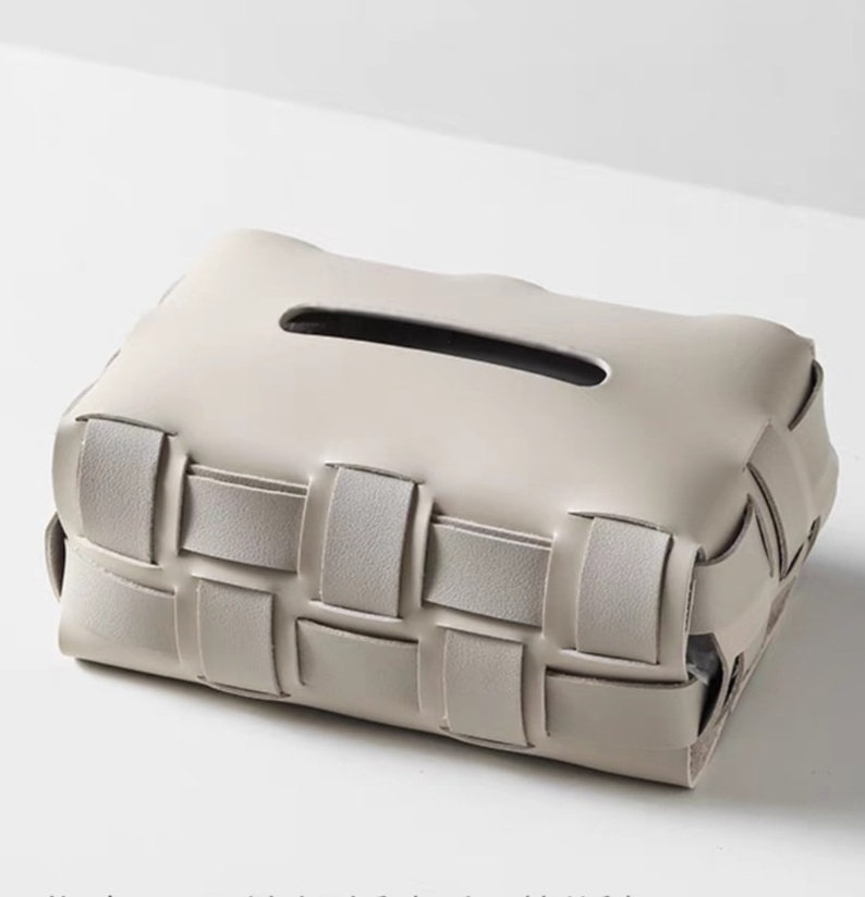 Refined Leather Tissue Holder: Elegance in Every Detail - Etsy