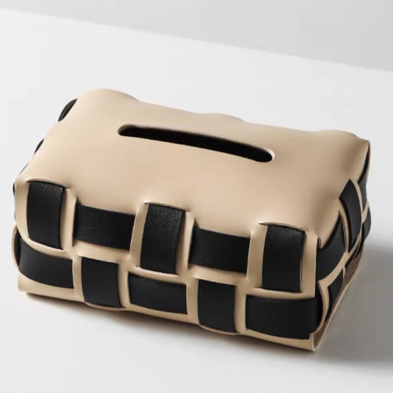 Refined Leather Tissue Holder: Elegance in Every Detail - Etsy