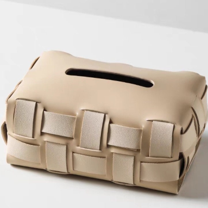 Refined Leather Tissue Holder: Elegance in Every Detail - Etsy