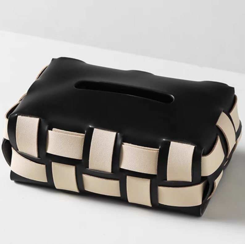 Refined Leather Tissue Holder: Elegance in Every Detail - Etsy