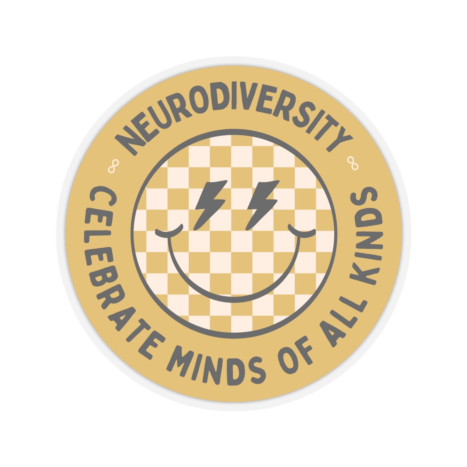 Neurodiversity Smiley Sticker, Autism Acceptance, Adhd Awareness, SLP ...