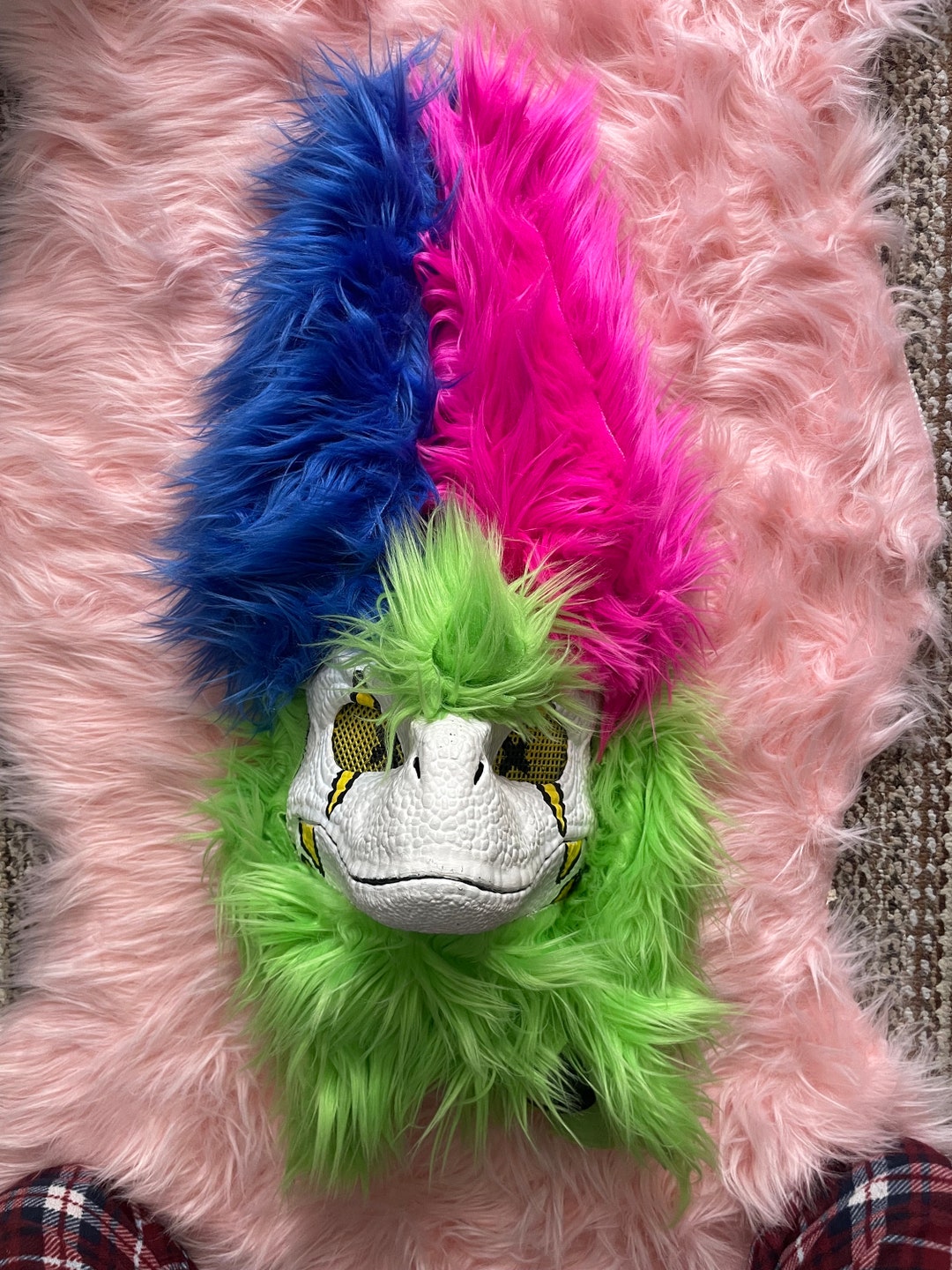 Neon Dinomask for Cosplaying - Etsy