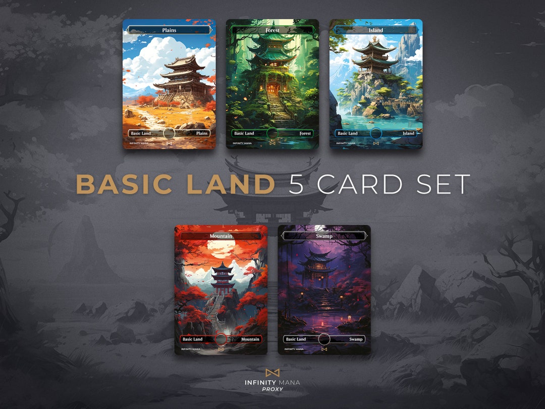 SET Basic Lands Premium Proxy MTG Cards, Full Art - Etsy