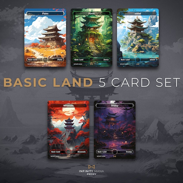 Mtg Full Art Basic Land - Etsy