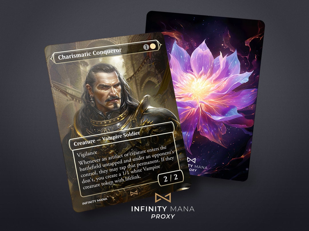 Charismatic Conqueror Premium Proxy MTG Cards, Full Art Commander Card - Etsy