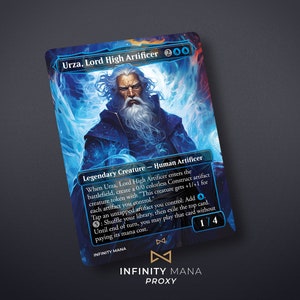 Urza Lord High Artificer Premium Proxy MTG Cards, Full Art Commander ...