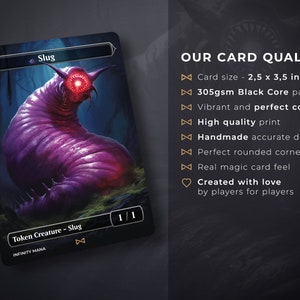 Slug Token Premium Proxy MTG Cards, Full Art Commander Card - Etsy