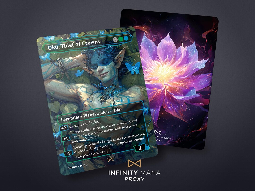 Oko, Thief of Crowns - Premium Proxy Cards, Full Art - Etsy