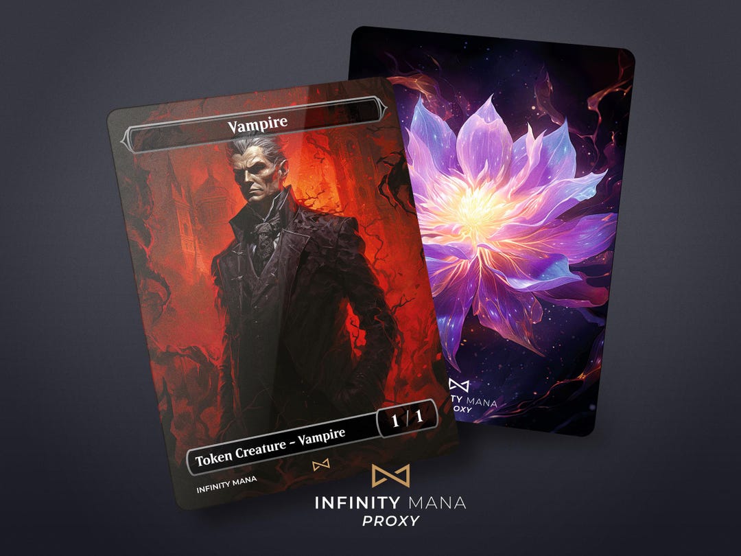 Vampire Token Card: Full Art Proxy, Commander Card - Etsy