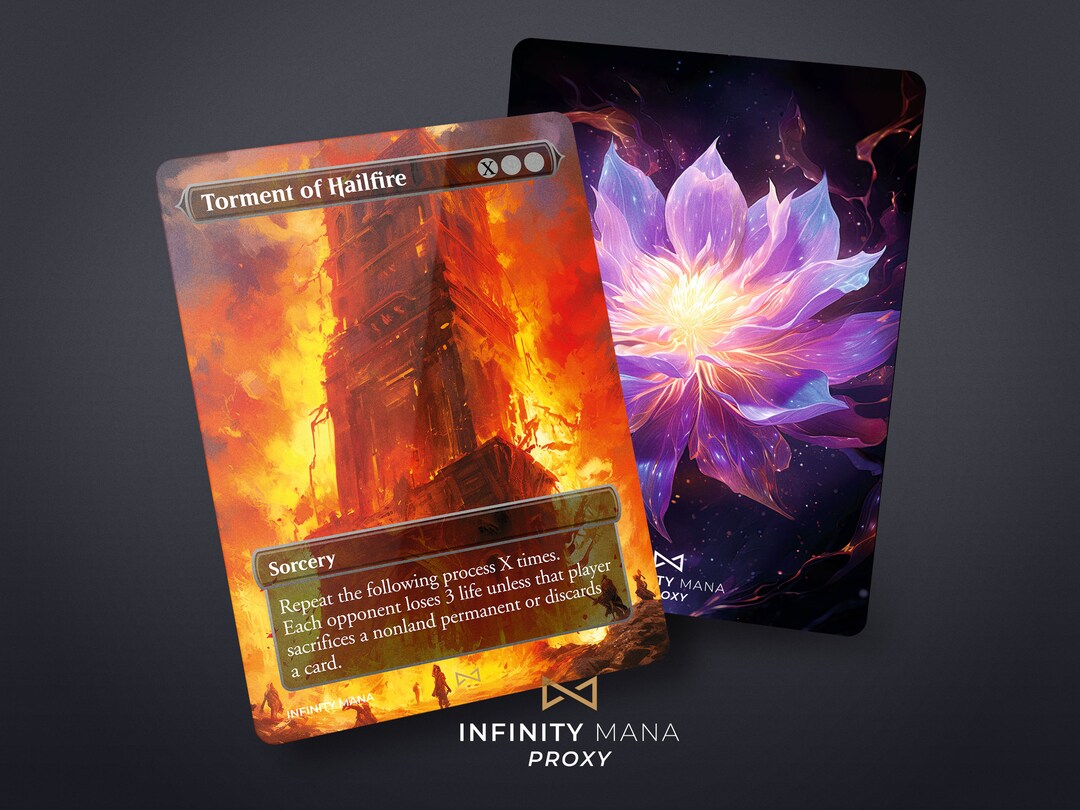 Torment of Hailfire Proxy Card: Full Art Commander Card - Etsy