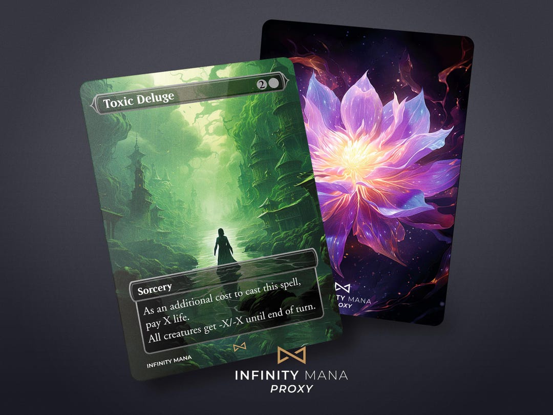 Toxic Deluge Premium Proxy Cards, Full Art - Etsy