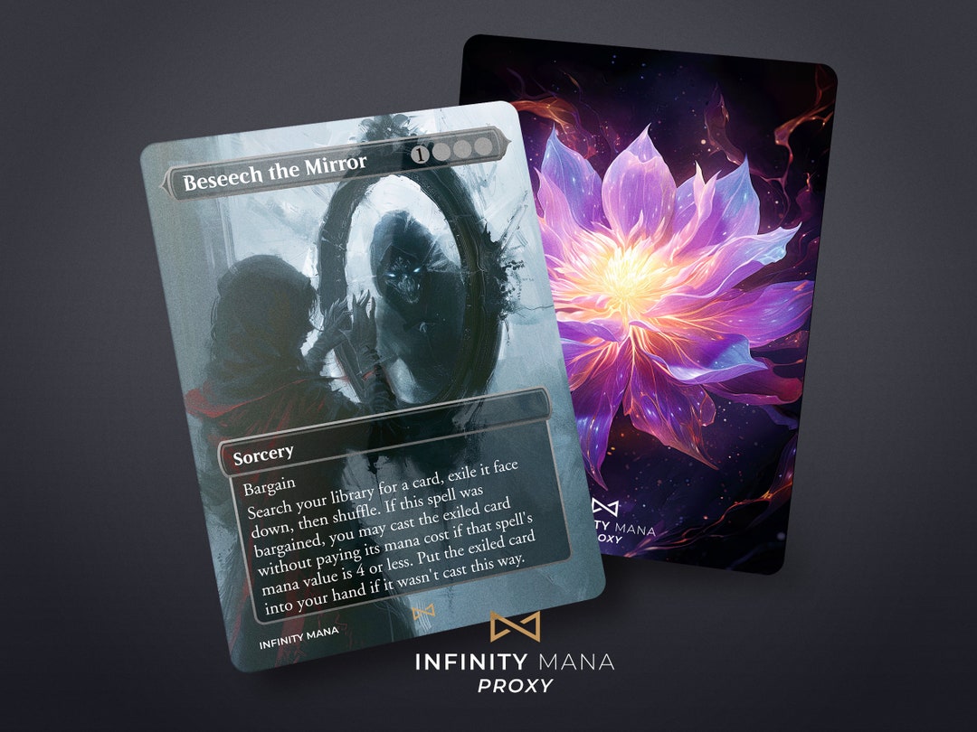 Beseech the Mirror - Premium Proxy Cards, Full Art Commander Card - Etsy