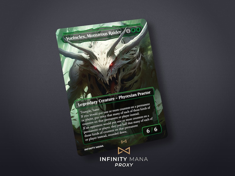 Vorinclex Monstrous Raider Premium Proxy MTG Cards, Full Art Commander ...