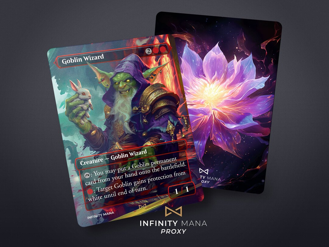 Goblin Wizard Proxy Card: Full Art Commander Card - Etsy