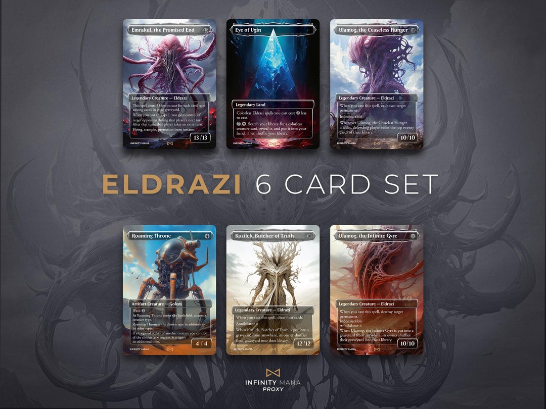 ELDRAZI SET - Premium Proxy Cards, Full Art - Etsy