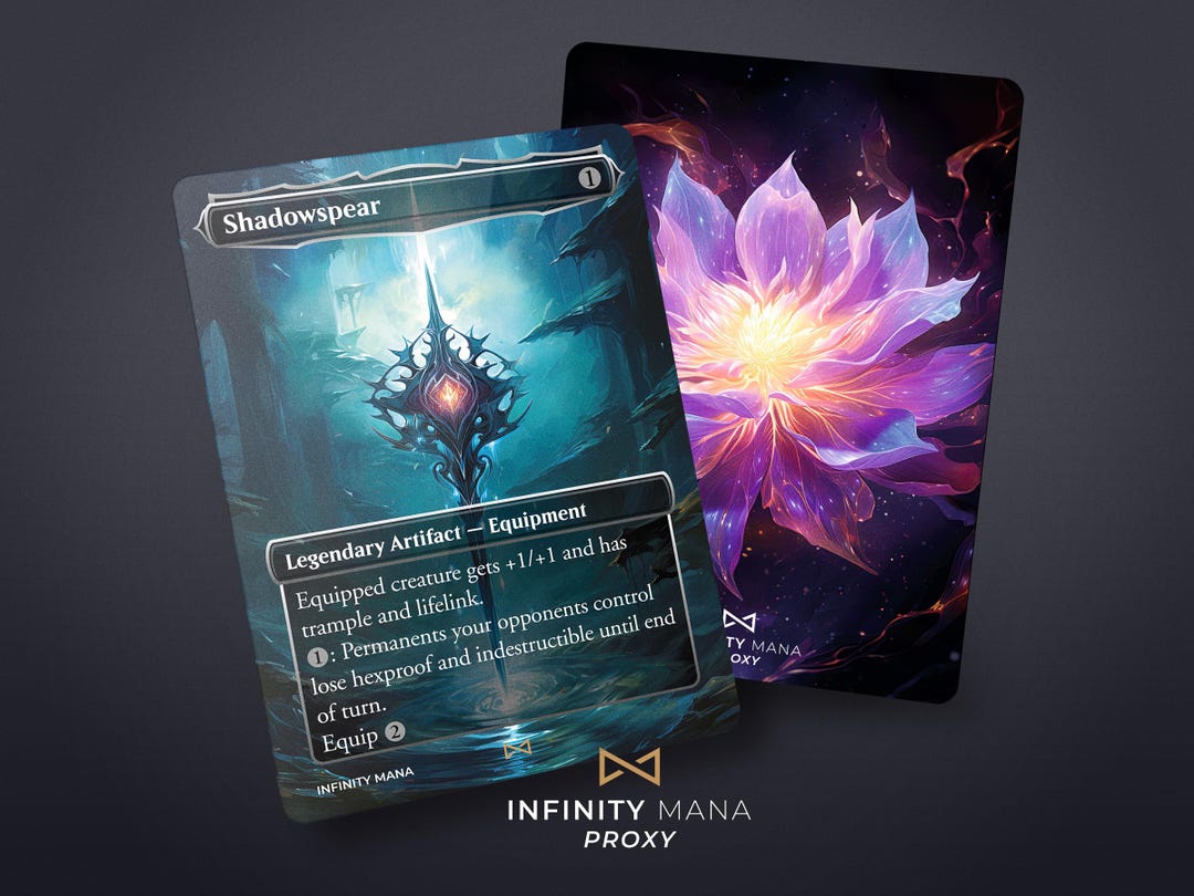 Shadowspear - Premium Proxy Cards, Full Art Commander Card - Etsy