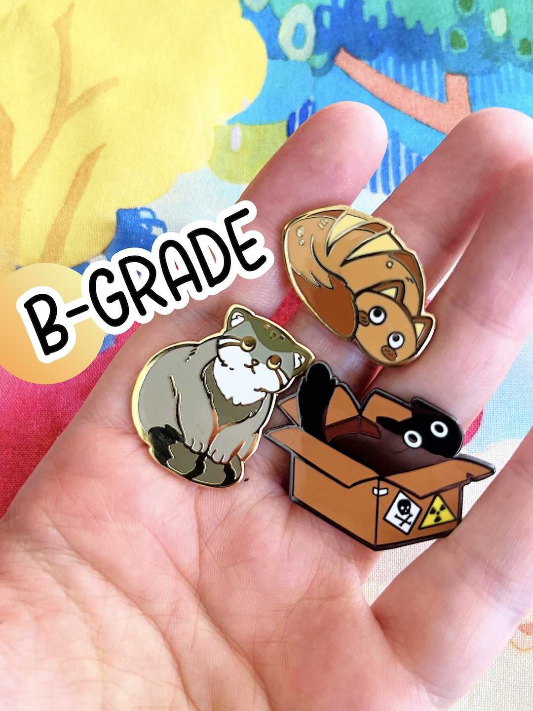 B-GRADE Hard Enamel Pins - Schrodinger's Cat - Etsy