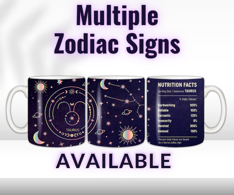 Zodiac Sign Mug - Etsy
