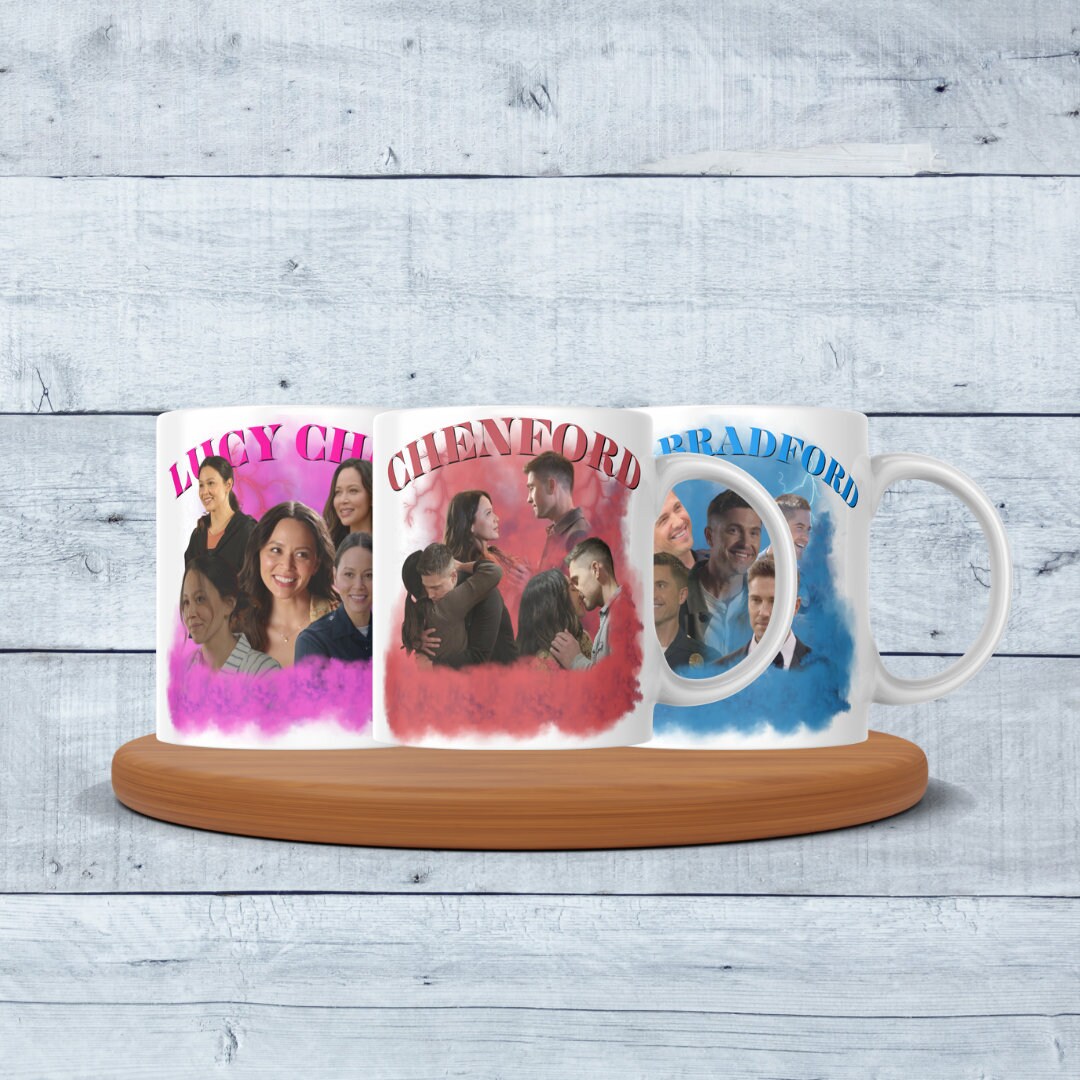 The Rookie Mugs, Lucy Chen Mug, Tim Bradford Mug, Chenford Mugs, Gift ...