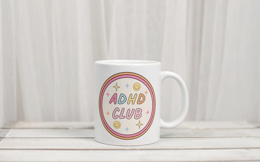 ADHD Club Mug, Neuro Spicy Mug, Late Diagnosis Mug, ADHD Gift, ADHD Mug ...