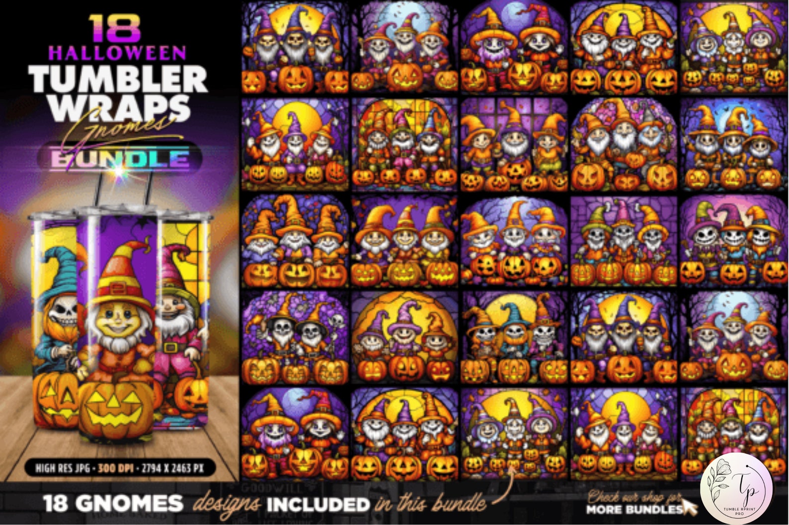 300 Halloween Mega Bundle Tumbler 20oz Skinny Tumbler PNG - Etsy