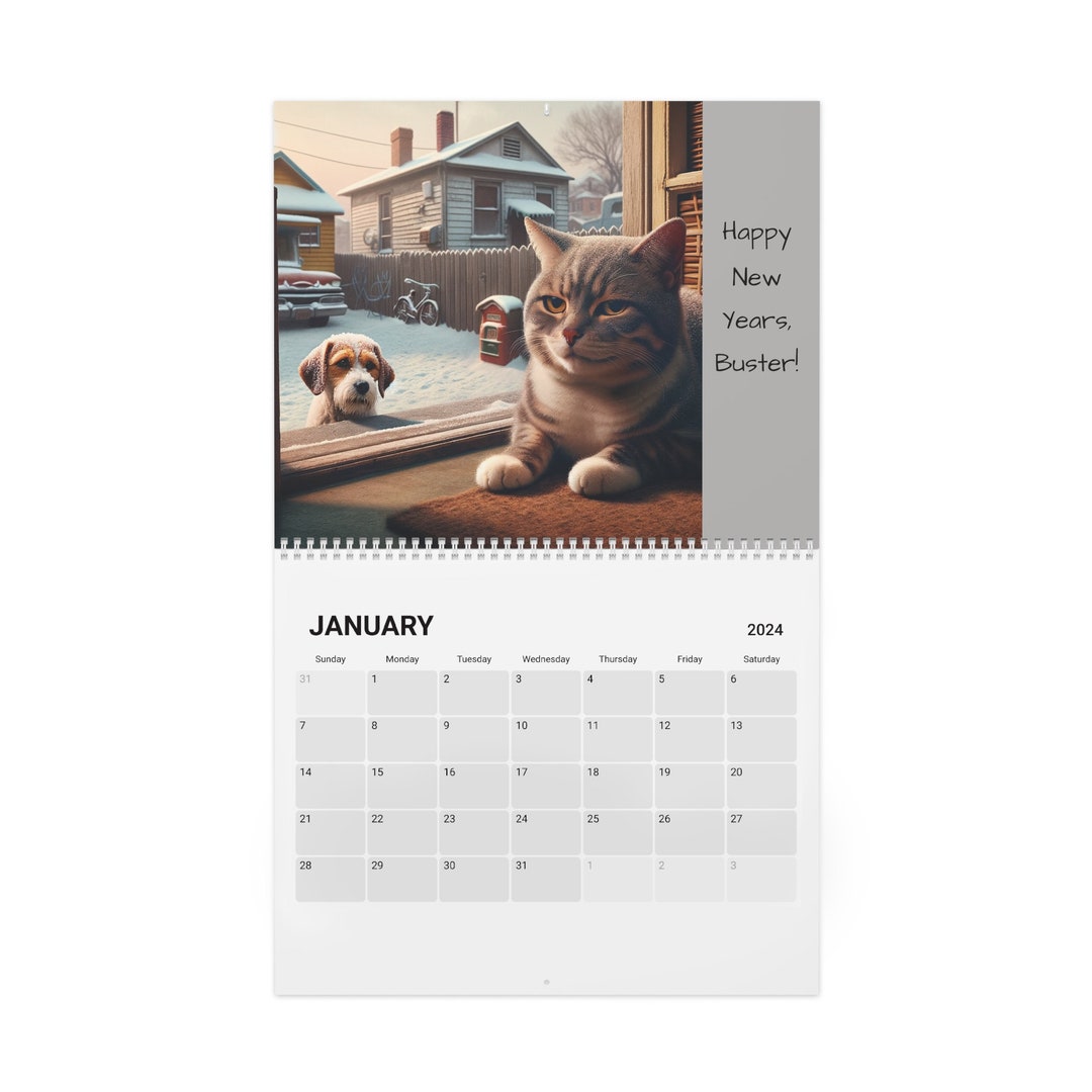 Wild & Whimsical Cats! 2024 - Fun Cat Calendar - Etsy UK