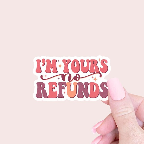 No Refund Sticker - Etsy