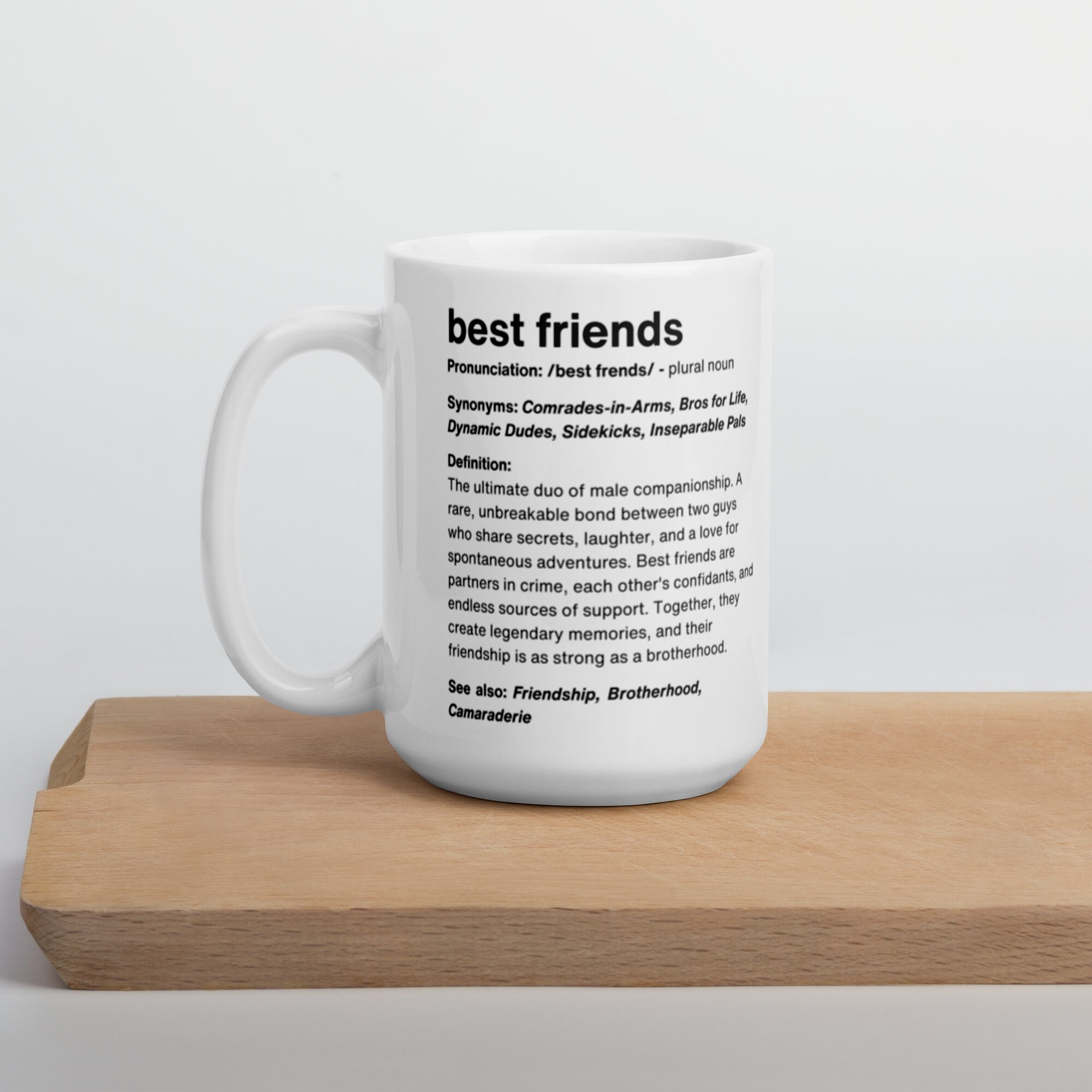Best Friends Boys - Witty Definition (white Glossy Mug) - Etsy