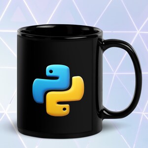 Python Coffee Preparation Code - Black Glossy Mug - Etsy