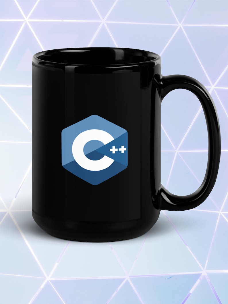 C++ Coffee Preparation Code - Black Glossy Mug - Etsy