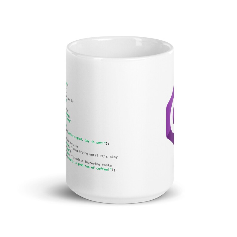 C Coffee Preparation Code White Glossy Mug - Etsy