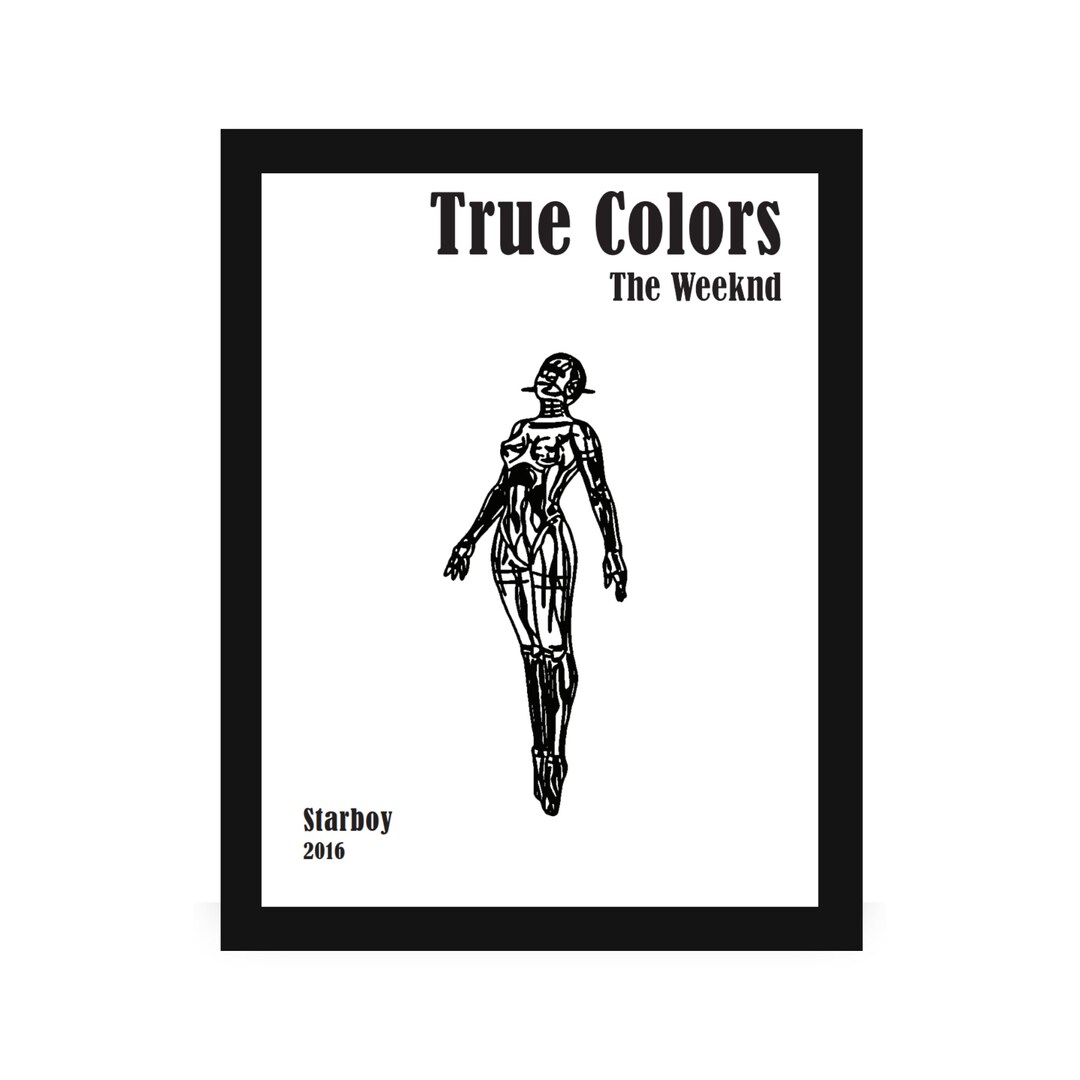 TRUE COLORS - the Weeknd, Digital Art - Etsy