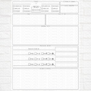 Case Brief Template | Fillable Case Brief Outline | Editable Law School ...