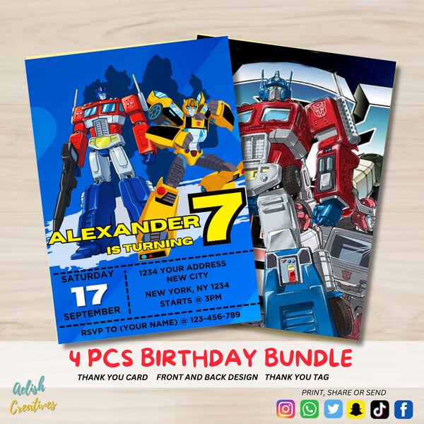 Transformers Party - Etsy