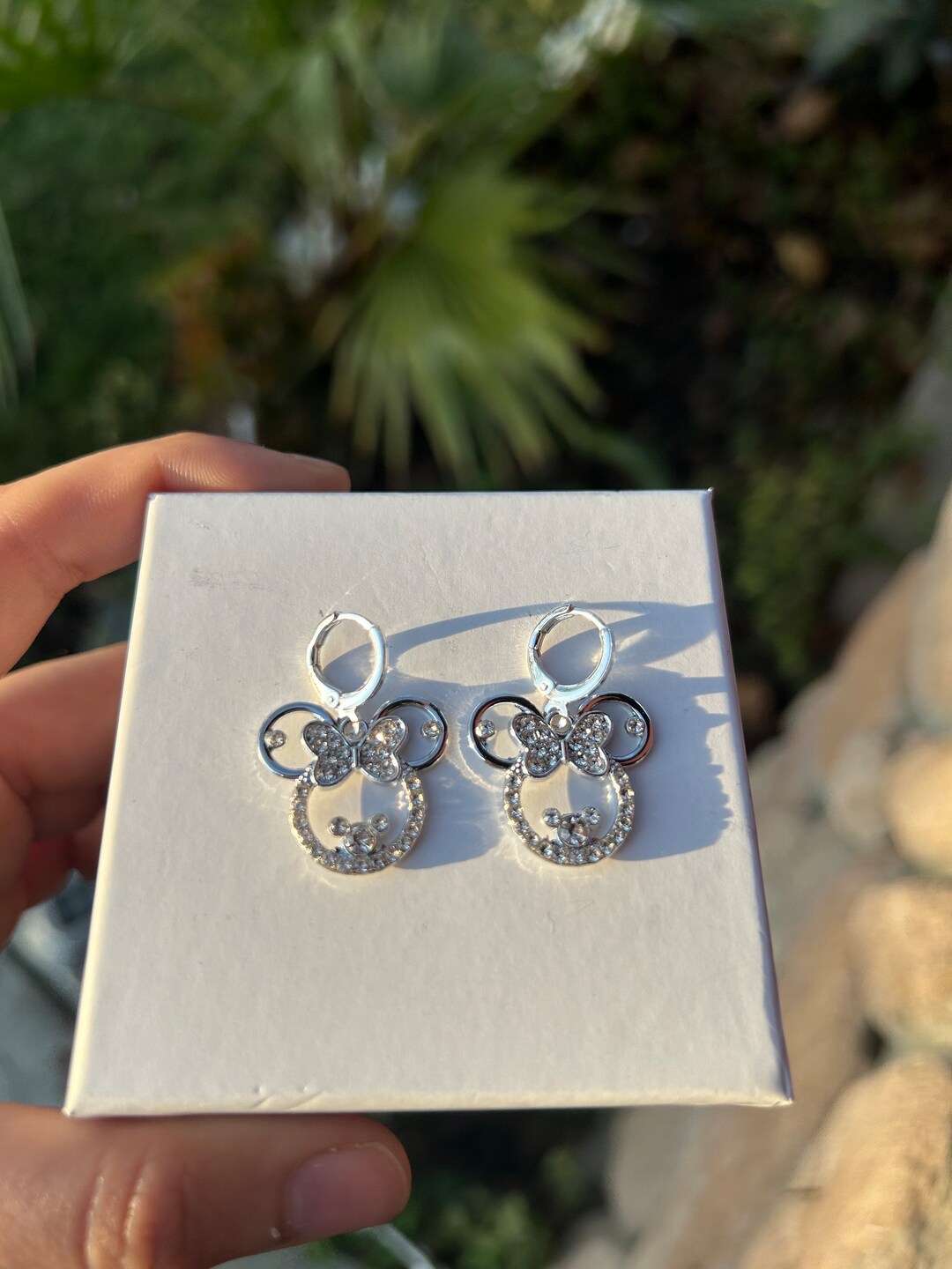 Gold & Silver Minnie Mouse Hoops - Etsy