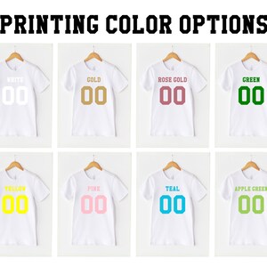 Custom Team Sport Shirts, Front and Back Game Day Party Shirts, Custom ...