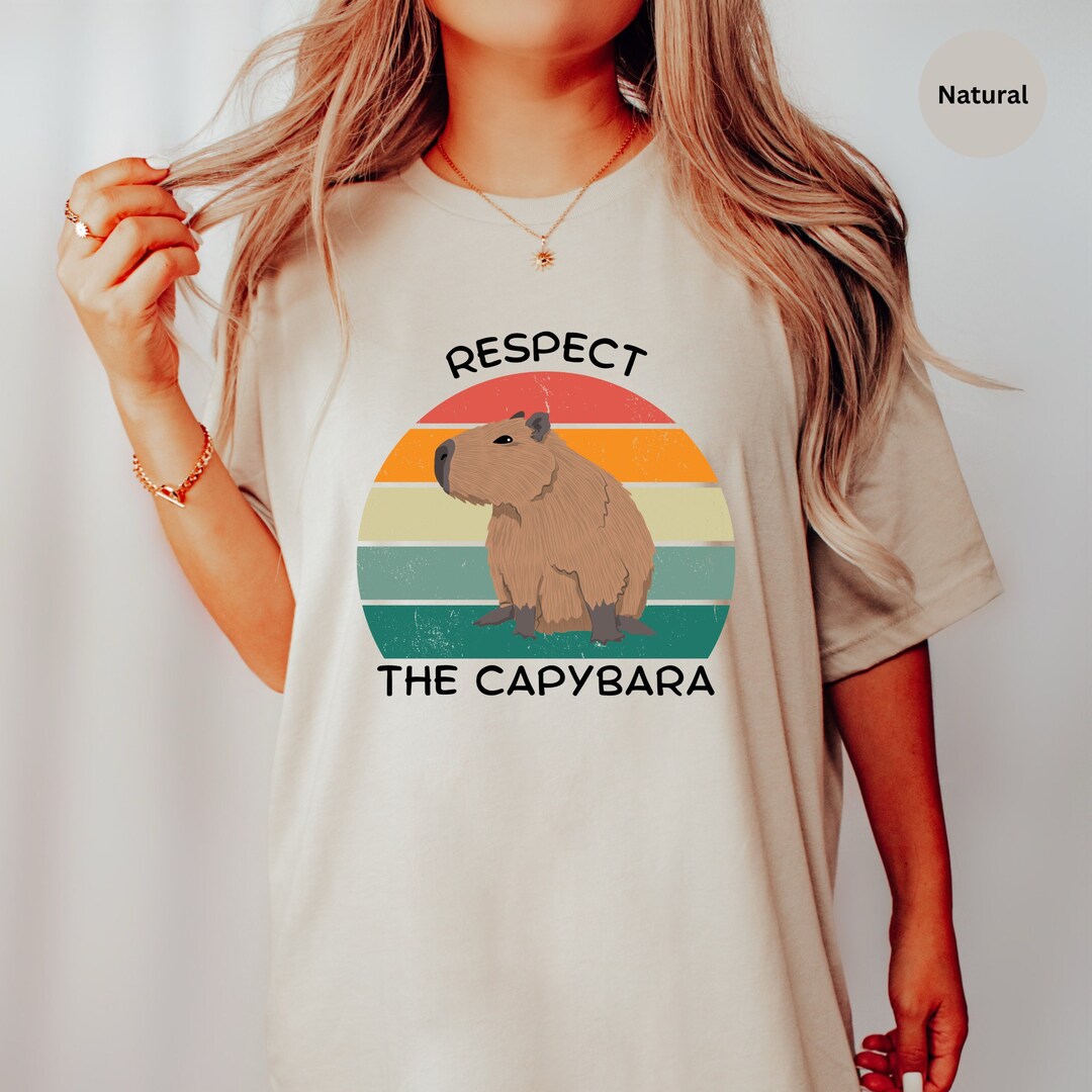 Vintage Capybara Shirt, Capybara Clothing, Capybara T-shirt, Capybara ...